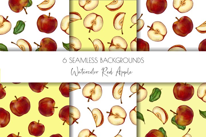 Apple Digital paper,Scrapbook Paper, ,Seamless patern (1147173 ...