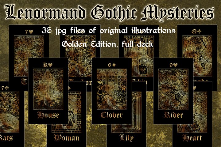 Lenormand Gothic Mysteries, gold edition (1116007) | Illustrations ...