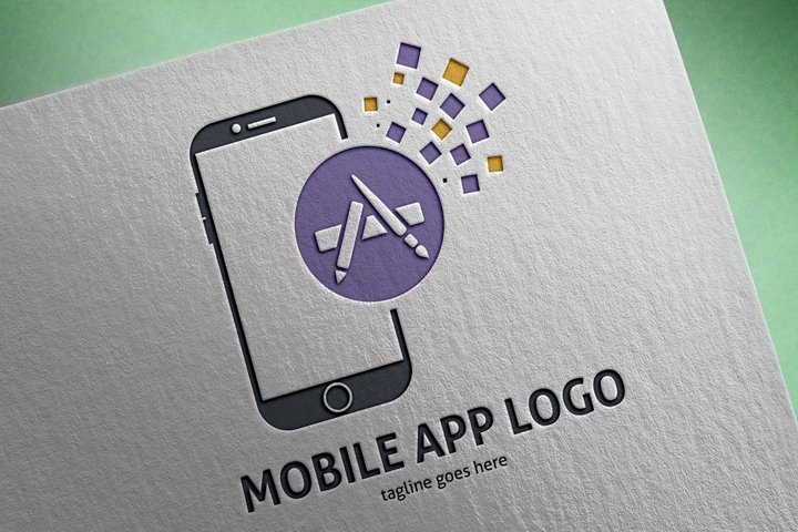 Mobile App Logo (666730) | Logos | Design Bundles