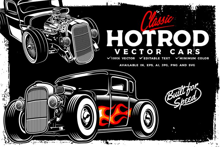 Hotrod Vector cars (544445) | Illustrations | Design Bundles