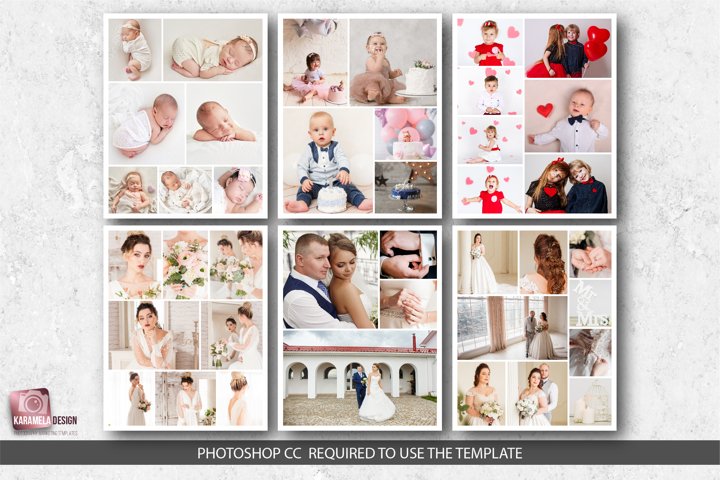 16x20 Photo Collage Templates (409463) | Customizable Templates ...