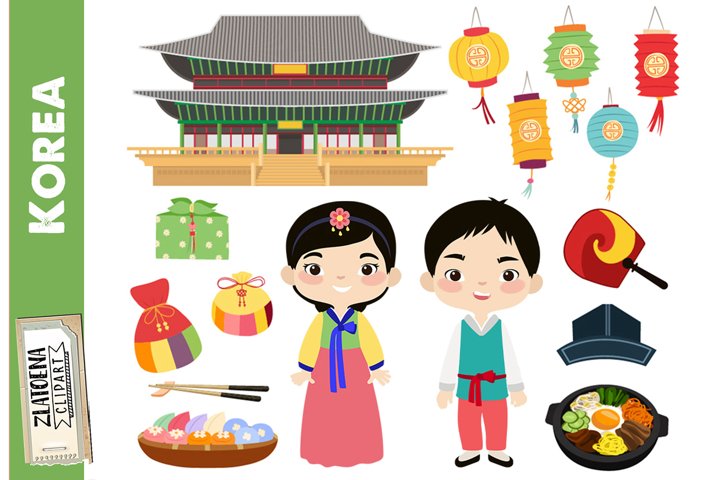 Korea clipart Korean digital clip art Korean Family Clipart (391880 ...
