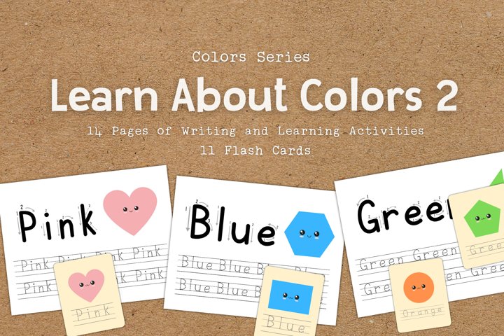 Learn About Colors / Colours 2 Educational Worksheets