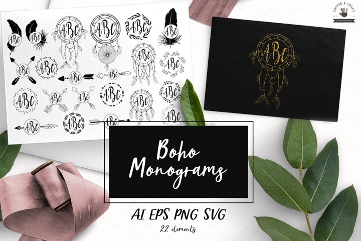 Boho Monograms