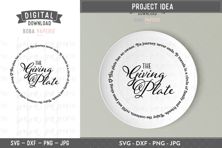 The Giving Plate SVG (1032831) | Cut Files | Design Bundles