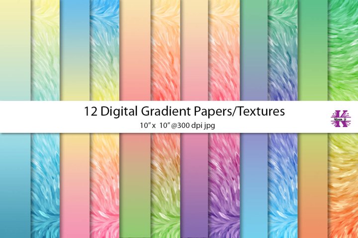 Gradient papers|textures (364431) | Backgrounds | Design Bundles