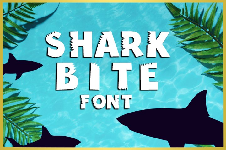 Shark Bite Font (415410) | Themed | Font Bundles