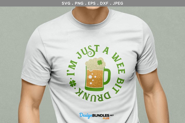 Just a Wee Bit Drunk- svg, printable