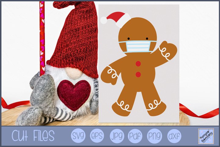 Face Mask Gingerbread Man SVG | Christmas SVG (1025931) | Cut Files ...