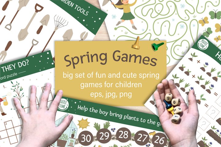 Spring Games (472090) | Educational | Design Bundles