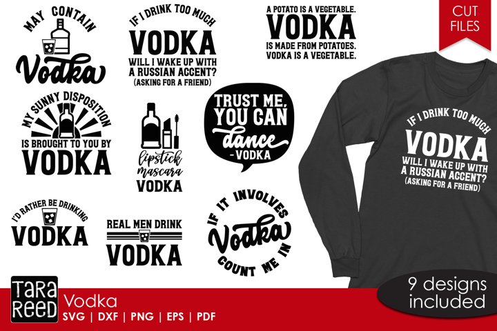 Vodka - SVG and Cut Files for Crafters (1058238) | Cut Files | Design ...