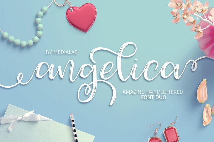Angelica (9739) | Script | Font Bundles