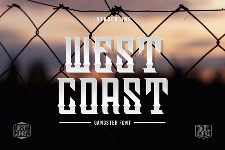 Westcoast | Gangster Font (370940) | Blackletter | Font Bundles