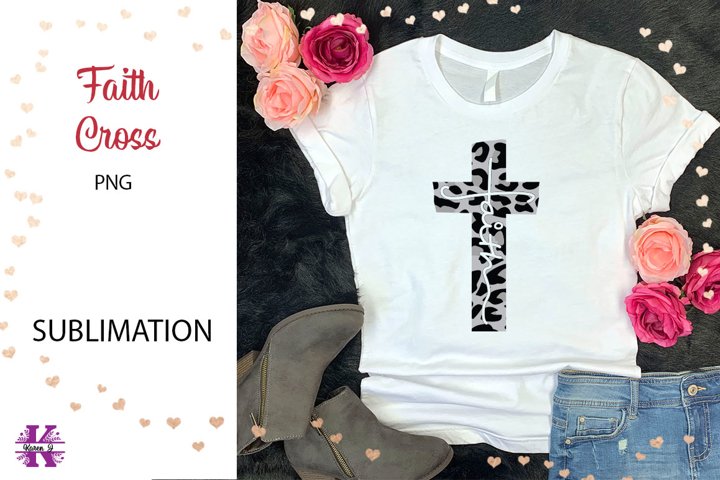 Sublimation Cross|Faith Cross (440025) | Sublimation | Design Bundles