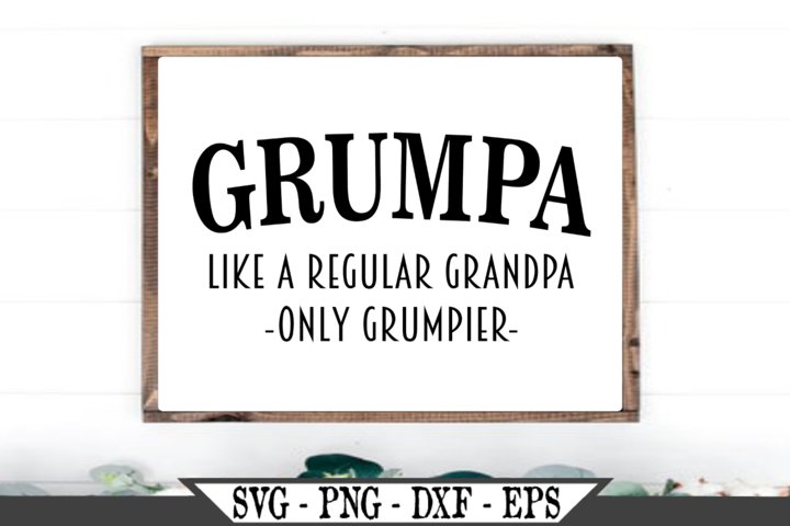 Grumpa Funny Grandpa SVG (480180) | SVGs | Design Bundles