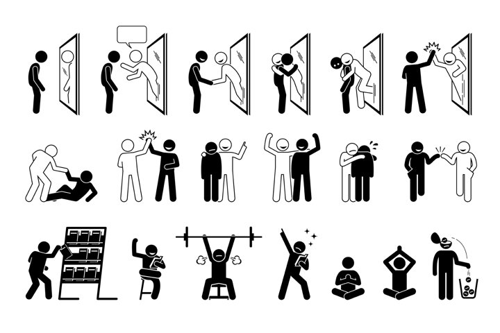 Stick Figures | Leremy Stick Figures | Design Bundles