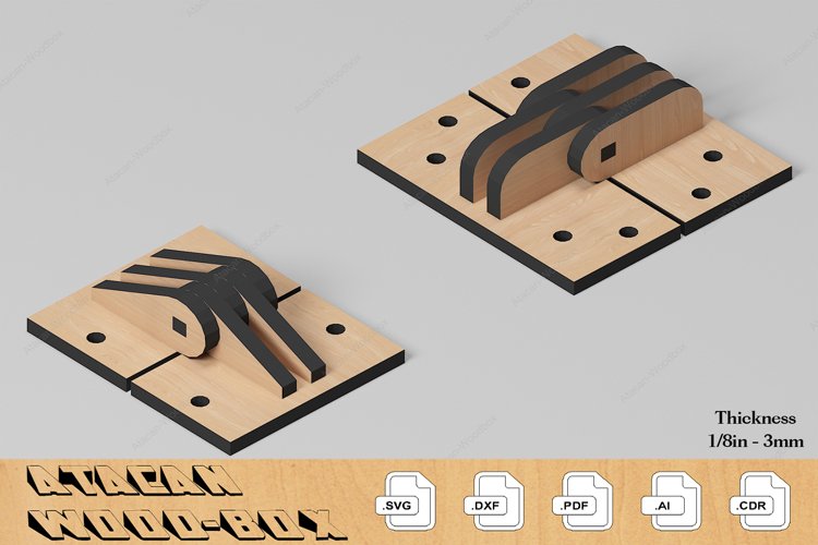 Wooden Hinges cutting Files / Gift Box Laser Vectors Svg 330