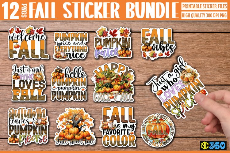Fall Sticker Bundle, Autumn Sticker Bundle, Fall Stickers