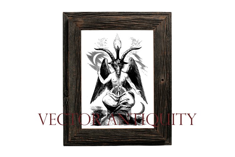 Baphomet. The goatlike god.
