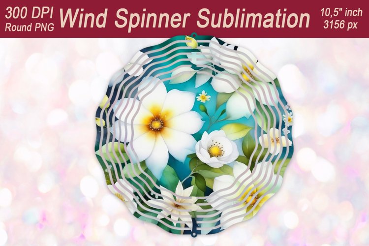 Floral Wind Spinner designs| Wind spinner sublimation design