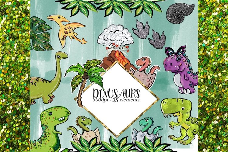 Dinosaur Clipart | Design Bundles