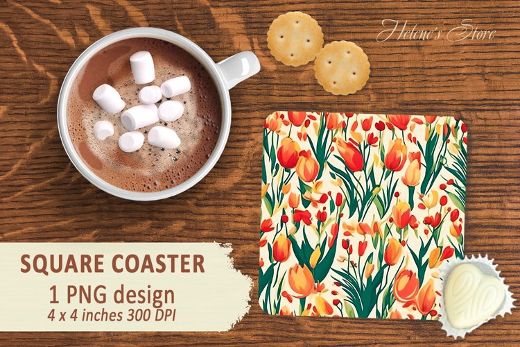 Camping Square Coaster Sublimation Designs bundle png