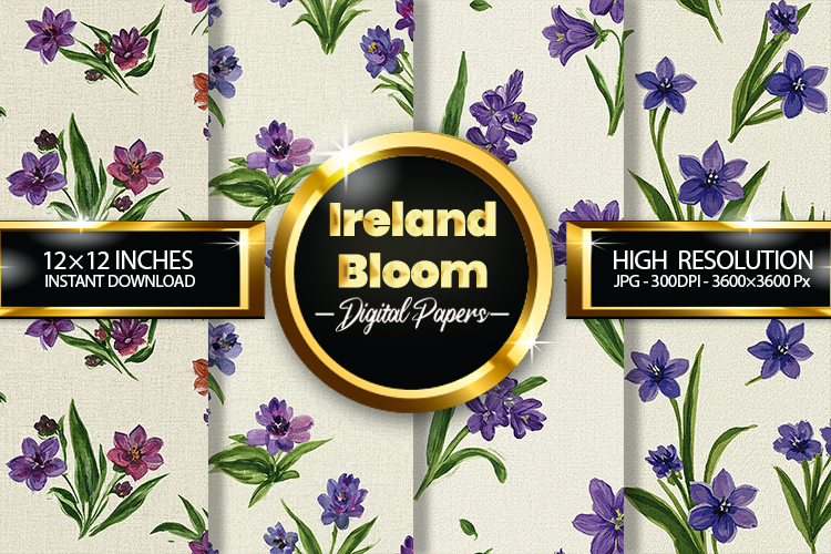 Ireland Bloom Digital Papers - 04 Variations (5797809)
