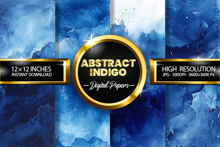 Abstract Indigo Digital Papers - 04 Variation