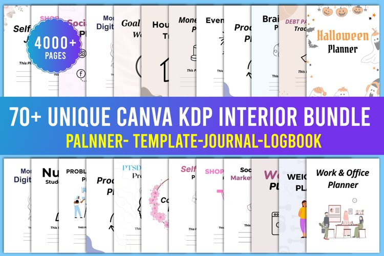 Mega Editable 70+ Unique Canva Kdp Interior