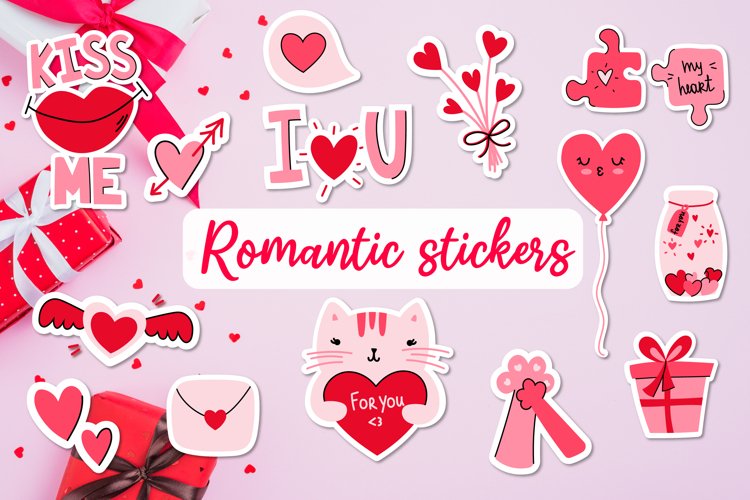 Valentines day stickers (2370818)