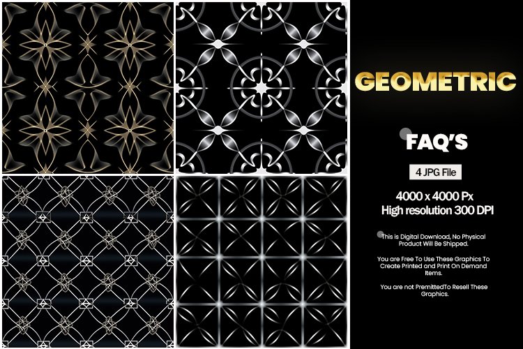 Geometric Square Coaster - 04 Variation