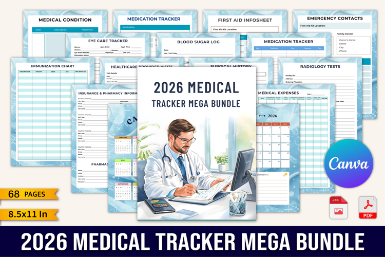 2026 Medical Tracker Mega Bundle