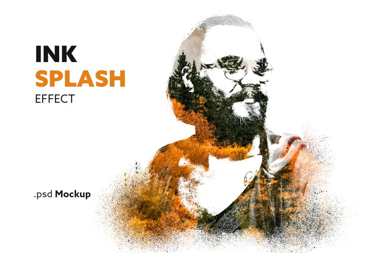 Ink Splash Double Exposure Effect