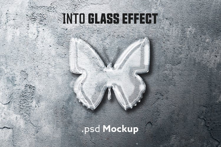 Glass Effect Logo Mockup
