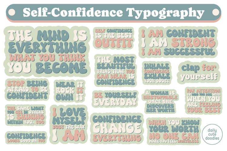Self Confidence Typography Statement