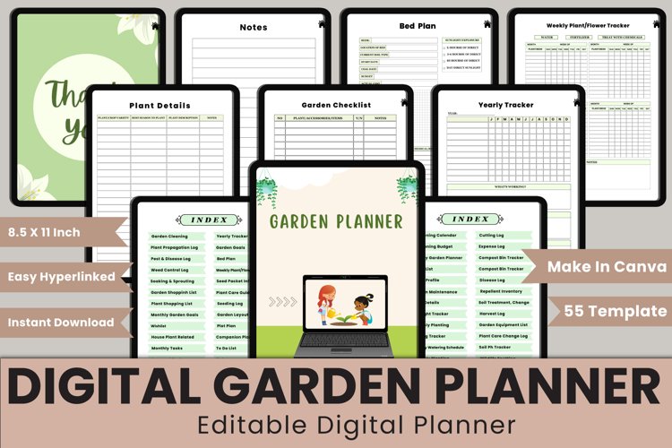 Hyperlink Digital Garden Planner