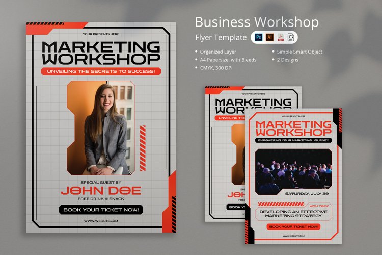 Gipitan - Business Workshop in HUD Style Flyer