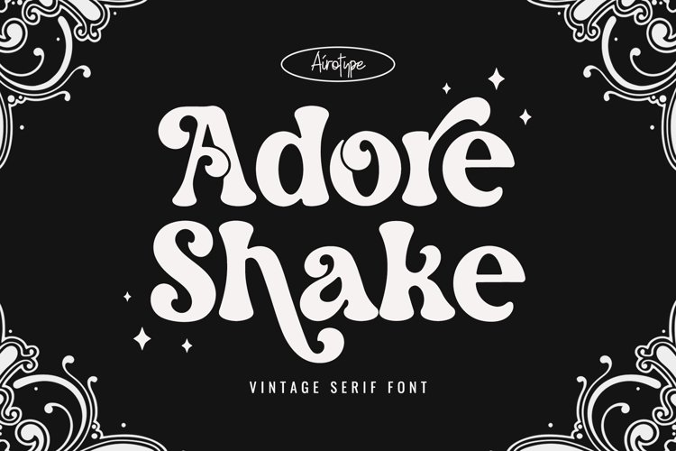 Adore Shake - Modern Retro Serif Font