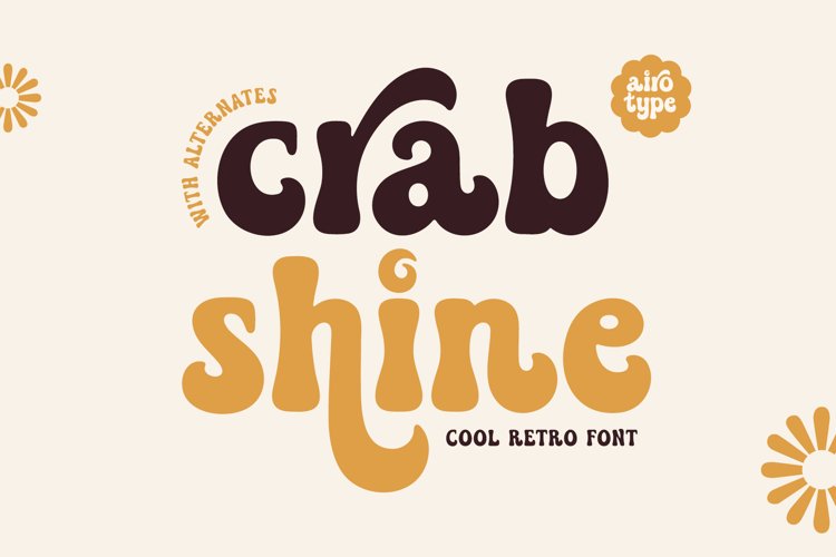 Crab Shine - Cool Bold Retro Font
