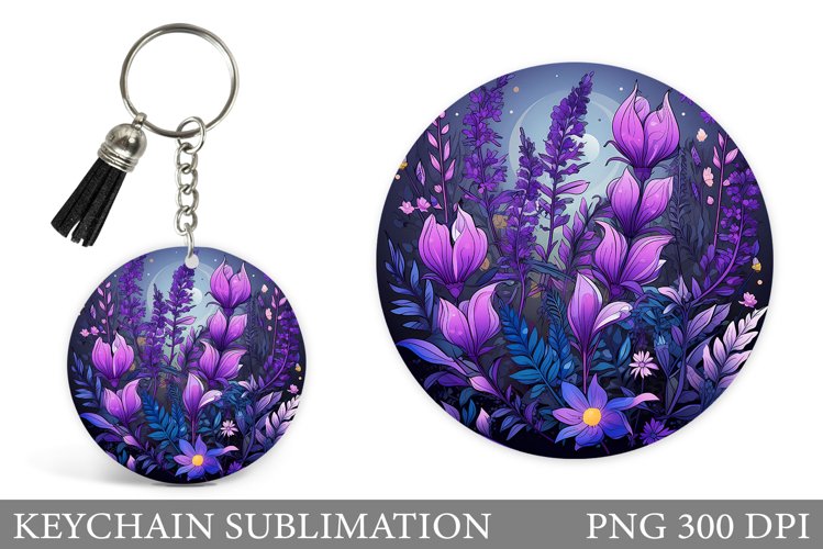 Flowers Keychain Sublimation. Flowers Keychain (4054895)