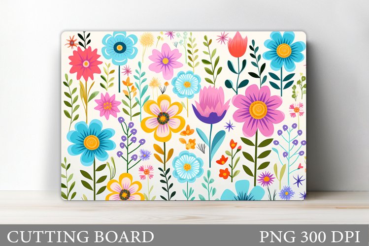Flowers Cutting Board. Floral Cutting Board Design (4120843)