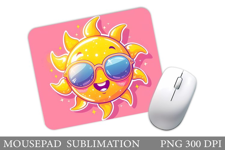 Cute Sun Mouse Pad Design. Positive Sun (3952564)