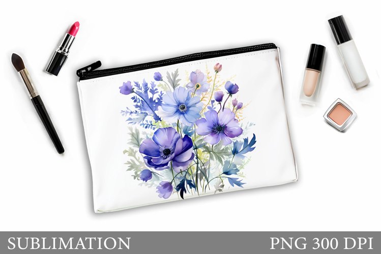 Flowers Makeup Bag Design. Floral Makeup Pouch (4138982)