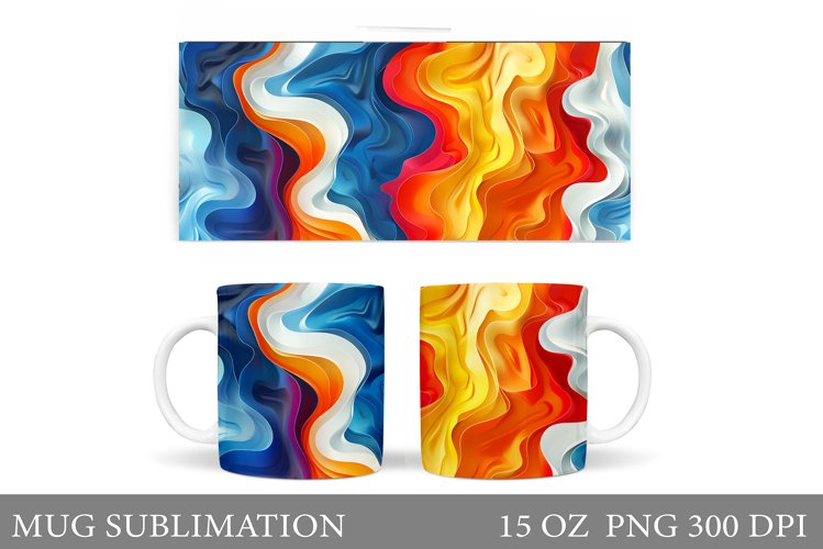 Abstraction Mug Design. Abstract Mug Sublimation (3963153)