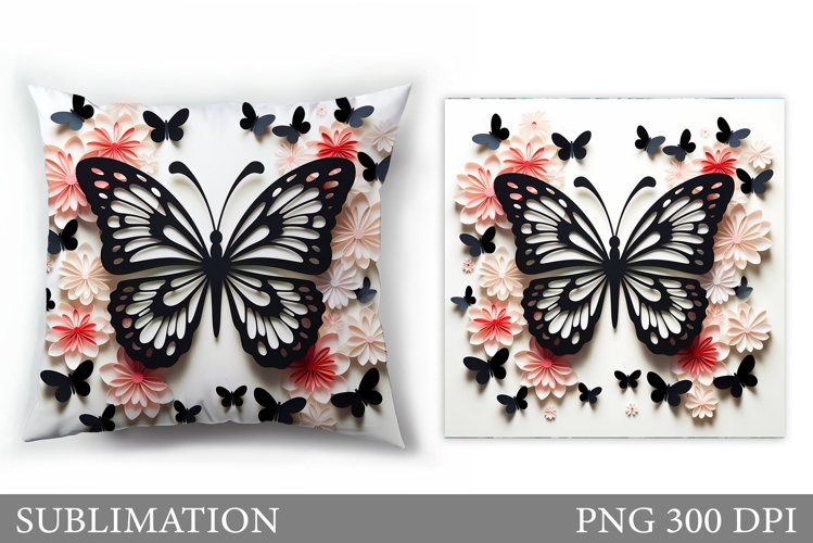 Butterflies Pillow Sublimation. Butterfly (4101575)