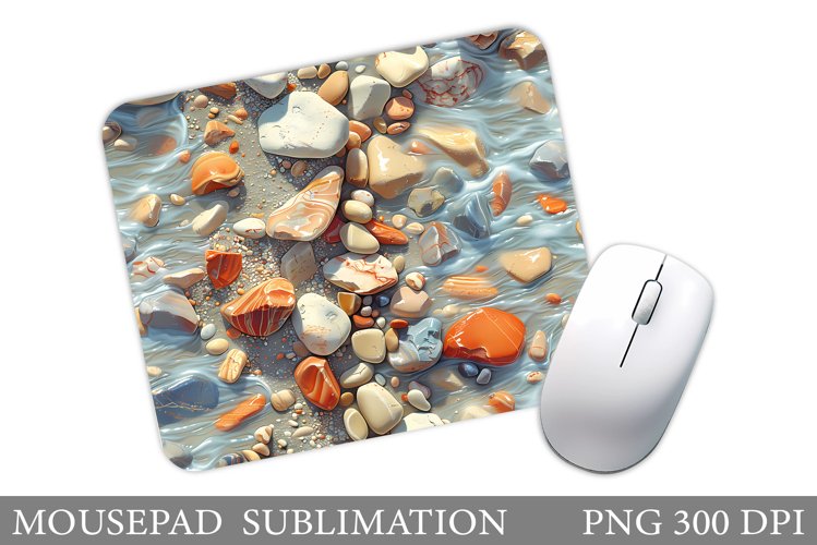 Stones Mouse Pad Design. 3D Stones Sublimation