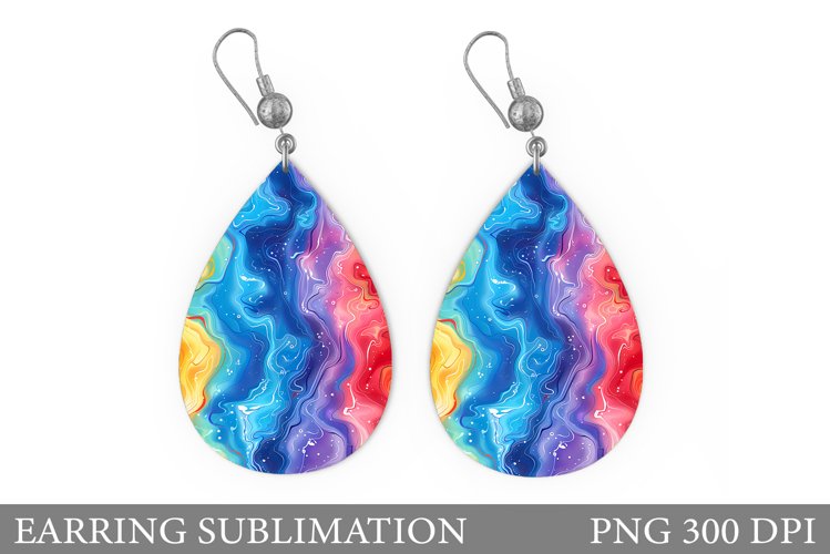 Abstract Earring Sublimation. Texture Earring (3943249)