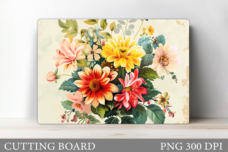 Flowers Cutting Board. Floral Cutting Board Design (3814486)