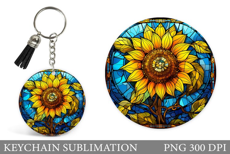 Sunflowers Keychain Design. Flowers Keychain (4054915)