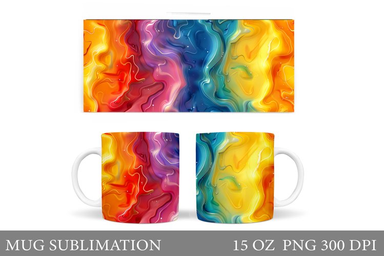 Abstraction Mug Design. Abstract Mug Sublimation (3963172)